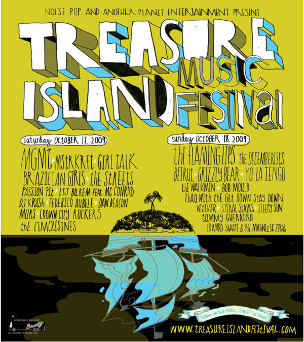 3rd ANNUAL TREASURE ISLAND MUSIC FESTIVAL LINEUP - Grimy Goods
