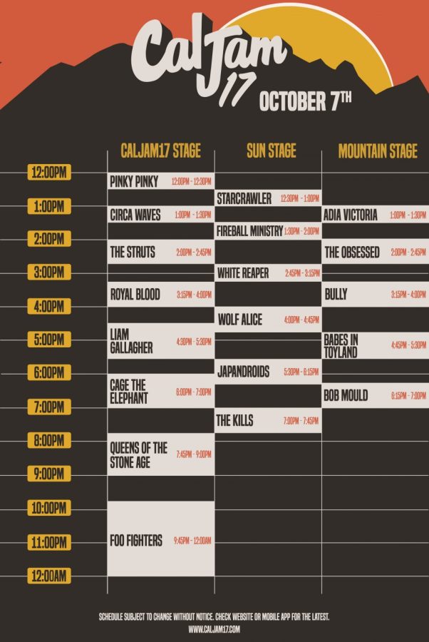 Cal Jam 17 Reveals Set Times featuring Foo Fighters and Queens of the ...