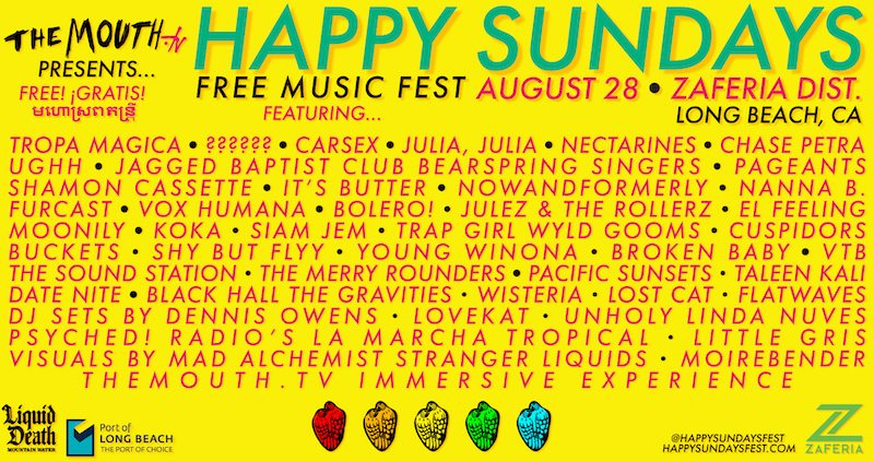 Happy Sundays Free Music Festival Returns to Long Beach on Aug. 28 in ...