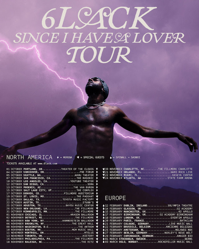 How To Get Presale Code Tickets To 6LACK World Tour - Grimy Goods - A ...