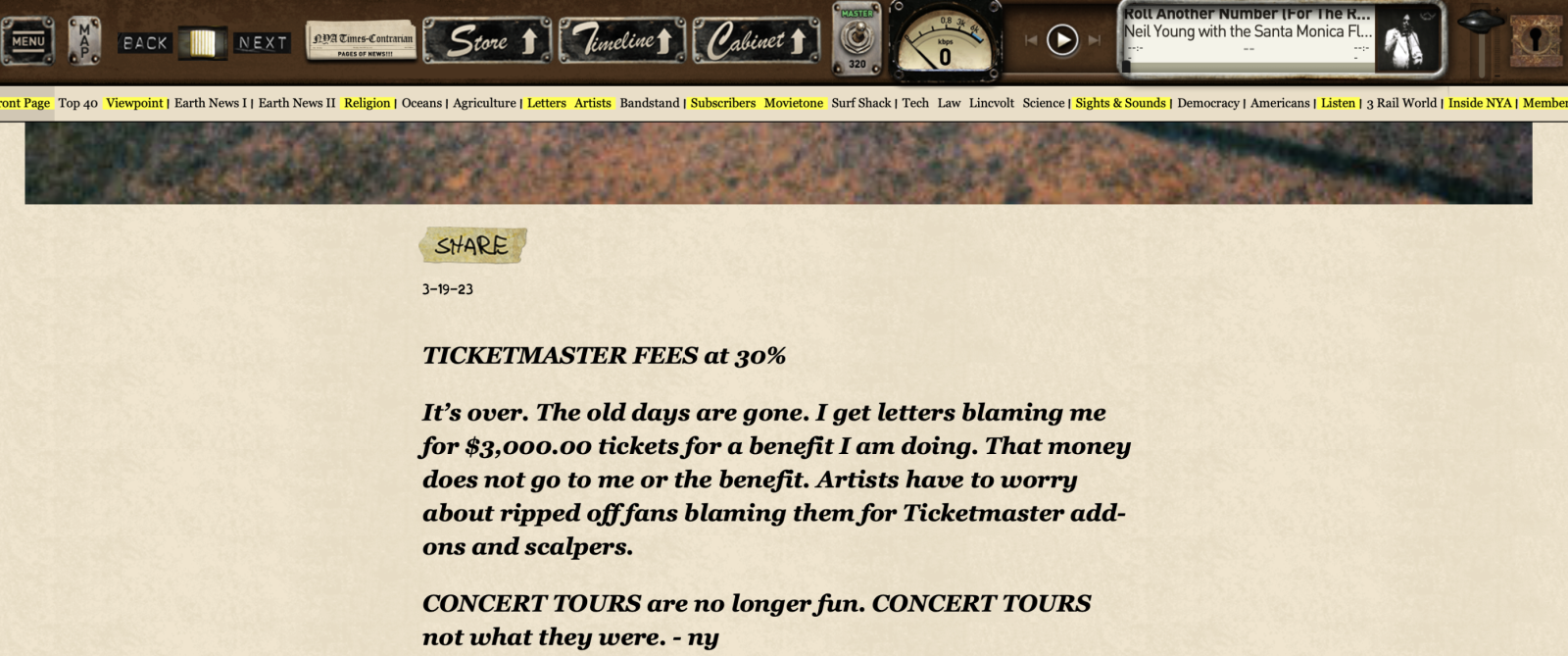 Neil Young + Crazy Horse Announce 2024 Tour - How To Get Presale Code ...