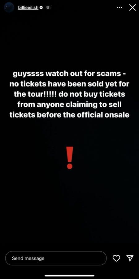 How To Buy Billie Eilish Presale Tickets with American Express or an ...