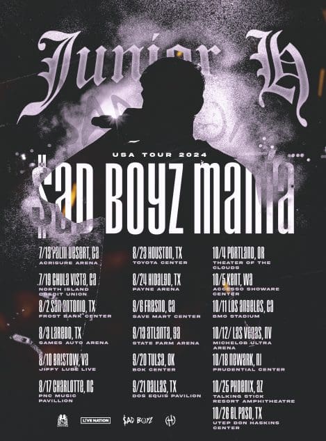 Junior H Announces $AD BOYZ MANIA U.S. TOUR 2024 / Gira Estados Unidos ...