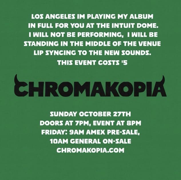 Tyler, The Creator to Host a ‘CHROMAKOPIA’ Listening Party in Los ...